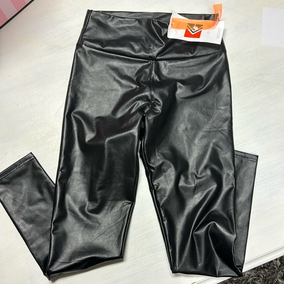 retro gong | Pants & Jumpsuits | Fake Leather Vinyl Pants | Poshmark